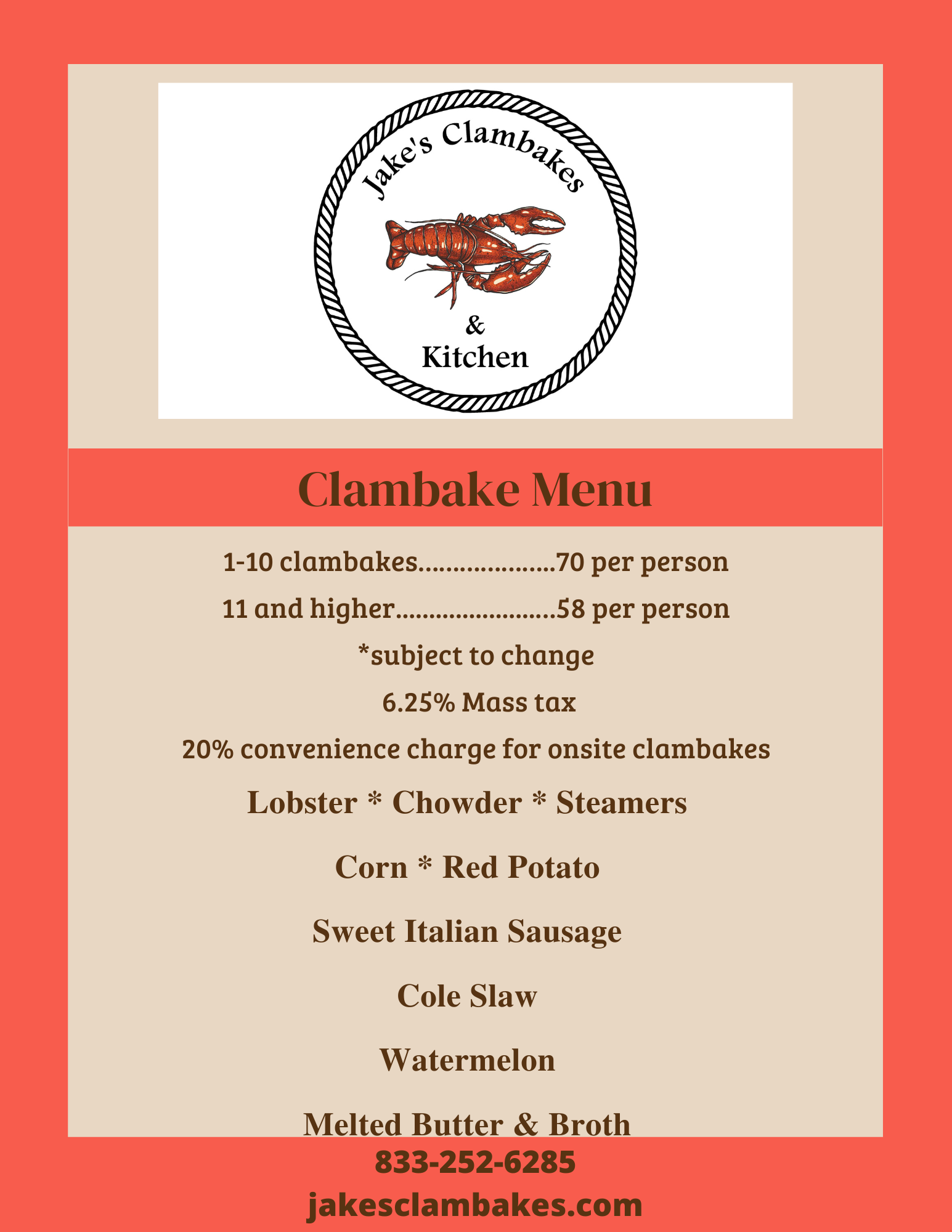 Clambakes & Catering – Jake's Clambakes & Kitchen
